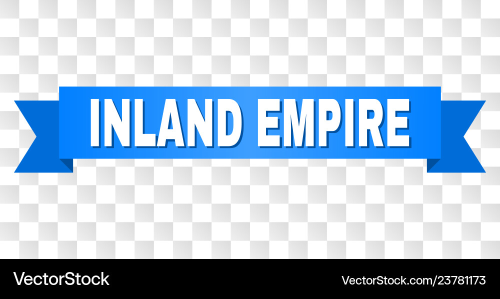 Blue stripe with inland empire title Royalty Free Vector
