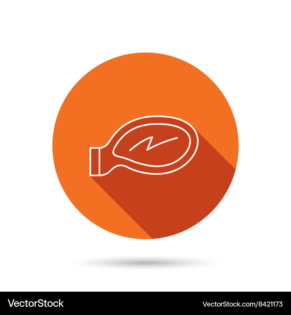 Car mirror icon Driveway side view sign Royalty Free Vector