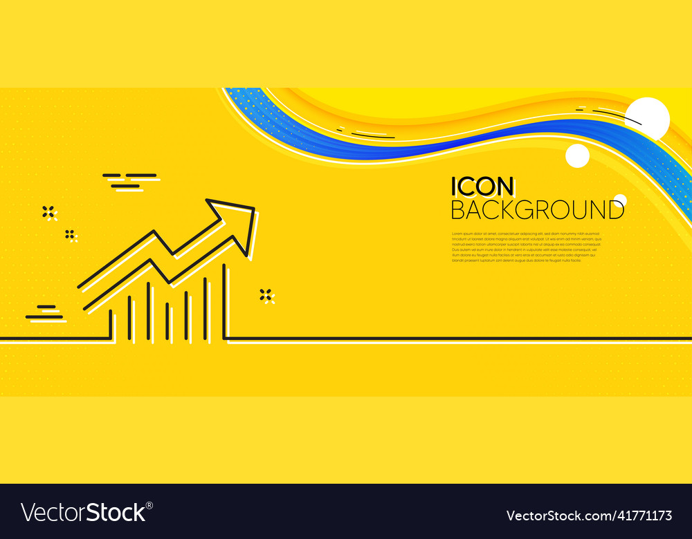 Chart line icon report graph sign minimal Vector Image Chart line icon report graph sign minimal Vector Image