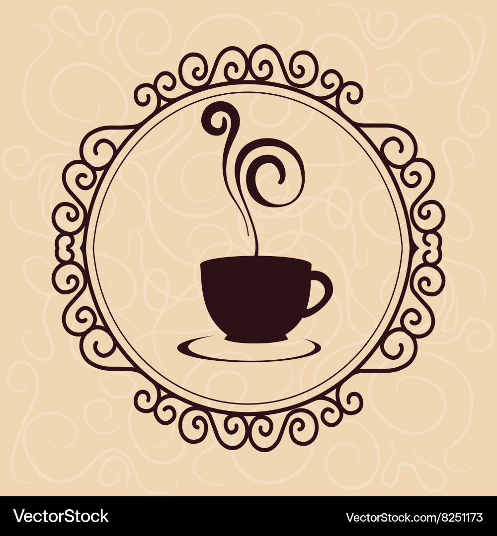 Delicious coffee design Royalty Free Vector Image