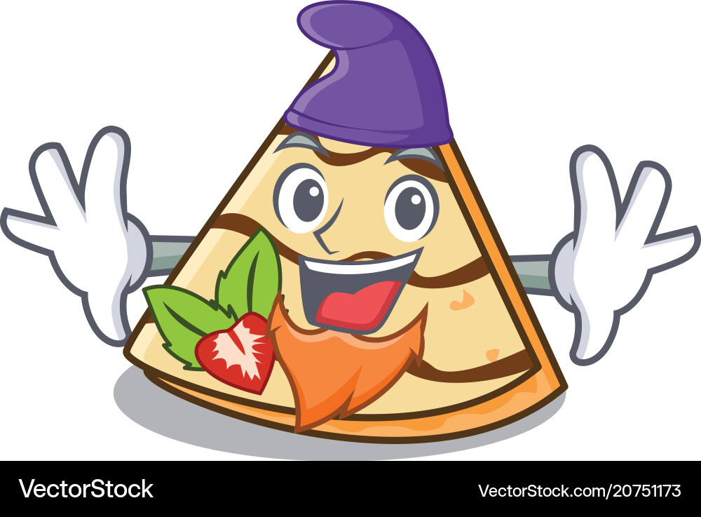 Elf crepe character cartoon style Royalty Free Vector Image