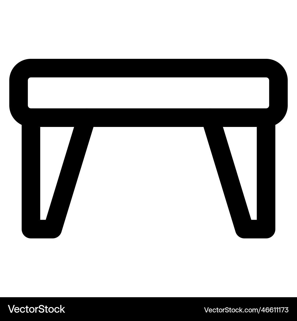 Footrest a support used to elevate the foot Vector Image
