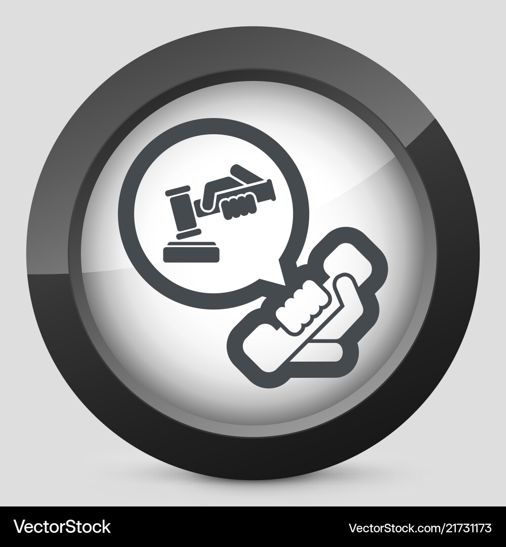 Legal assistance icon Royalty Free Vector Image