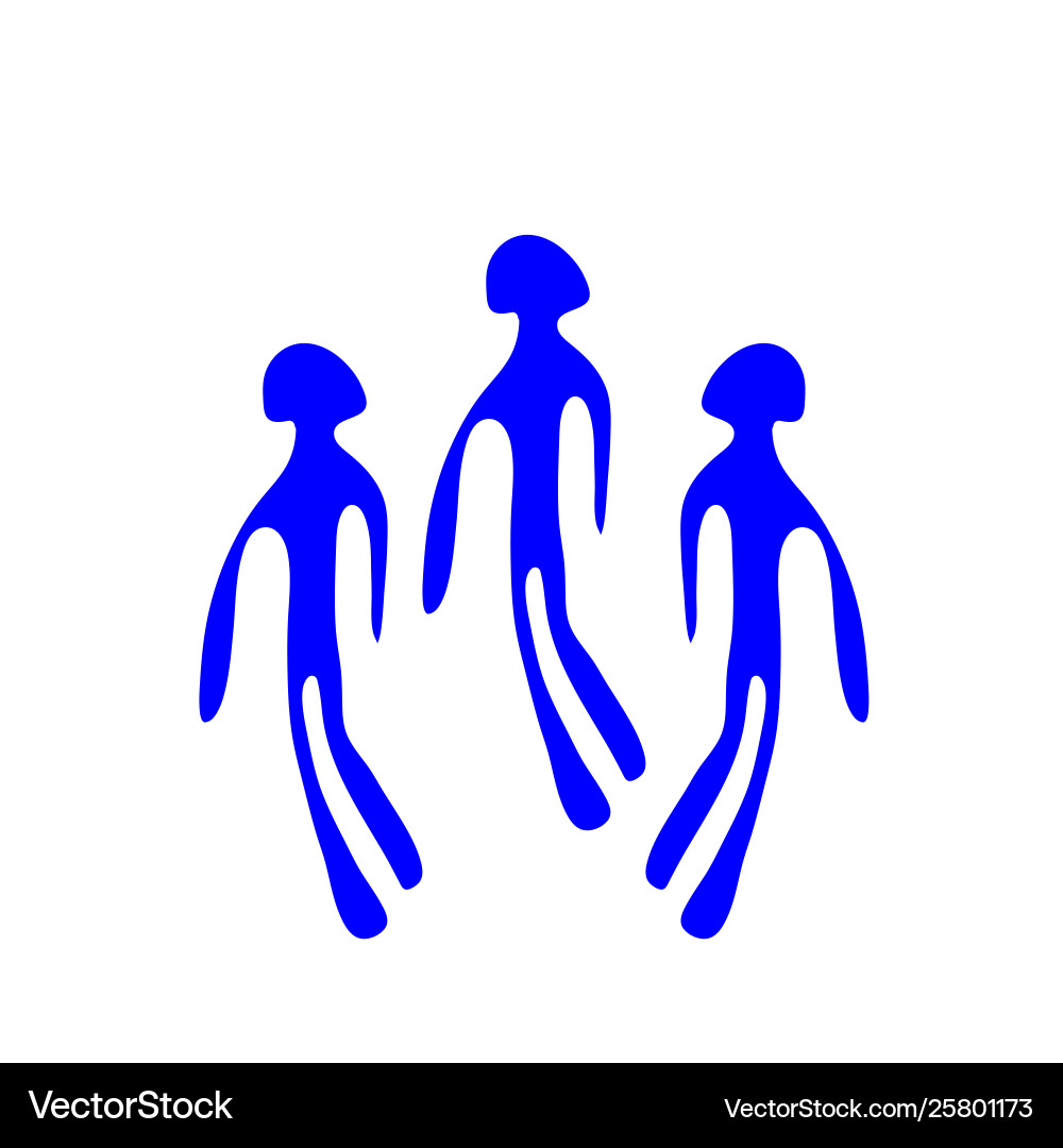 Paranormal phenomenon silhouette alien sign Vector Image