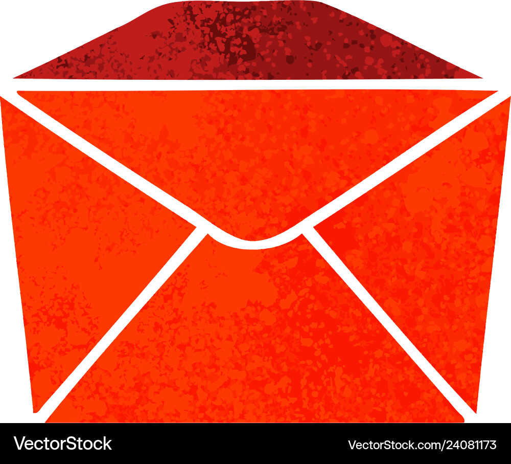 Quirky retro style cartoon parcel Royalty Free Vector Image