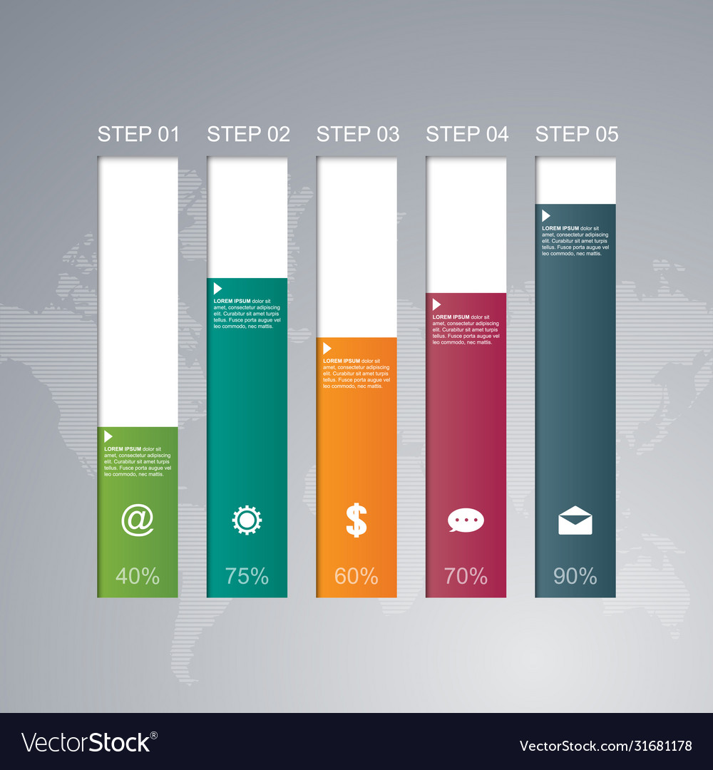 Bar chart graph steps diagram statistical Vector Image Bar chart graph steps diagram statistical Vector Image