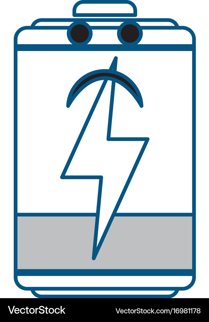 Battery energy symbol Royalty Free Vector Image