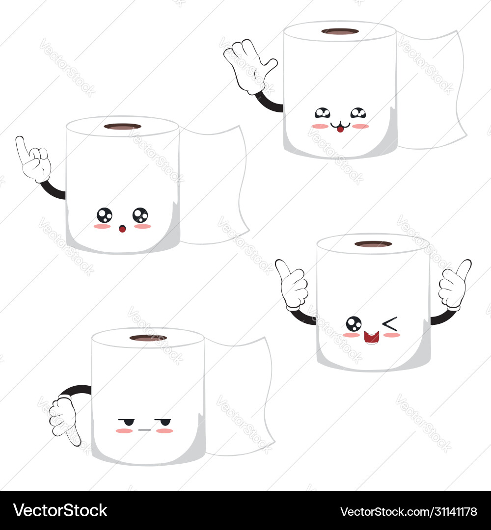 Funny toilet paper Royalty Free Vector Image - VectorStock