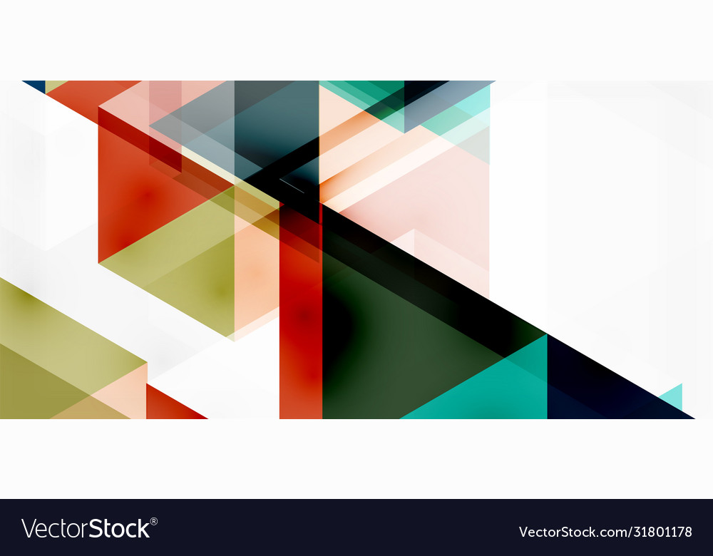 Geometric abstract background mosaic triangle Vector Image