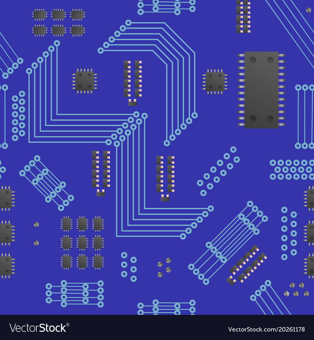 Microchip seamless pattern Royalty Free Vector Image Microchip seamless pattern Royalty Free Vector Image