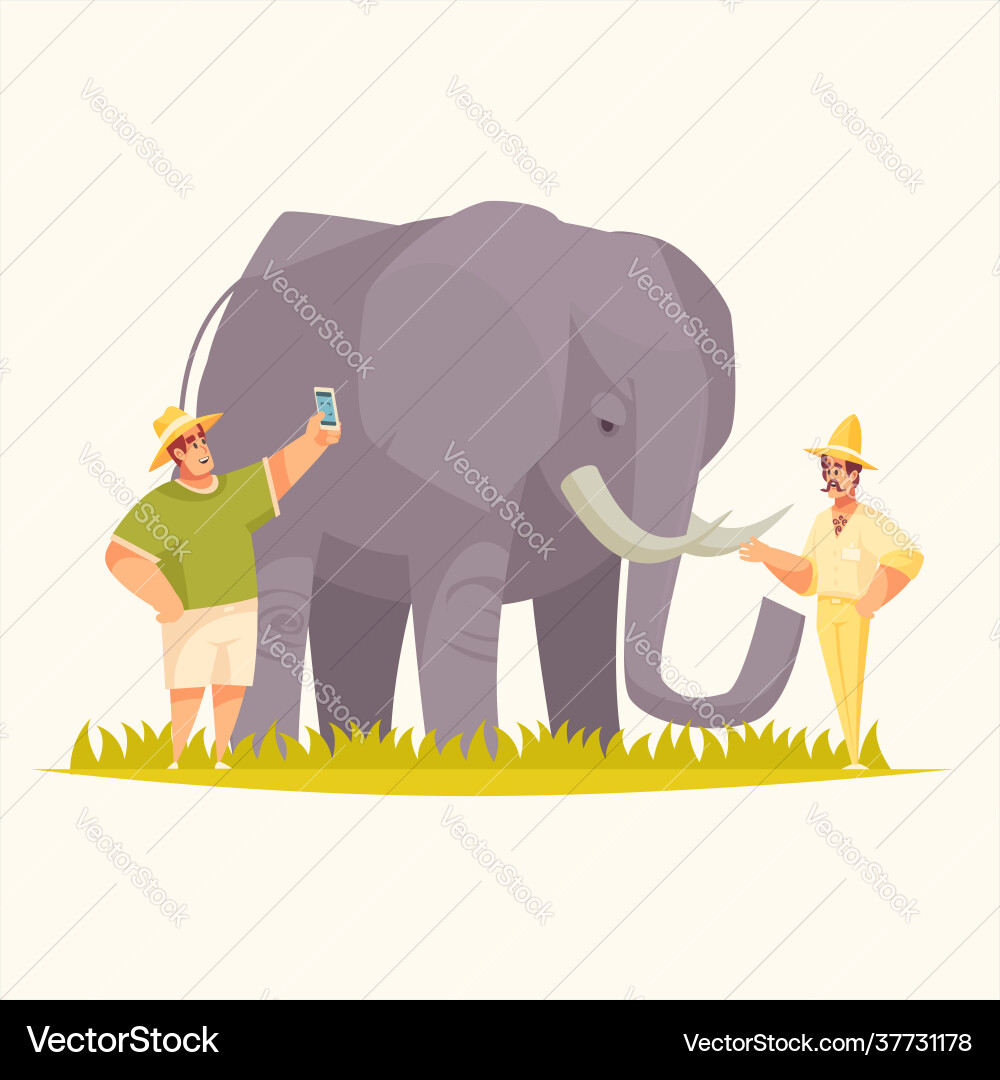 Safari travel concept Royalty Free Vector Image