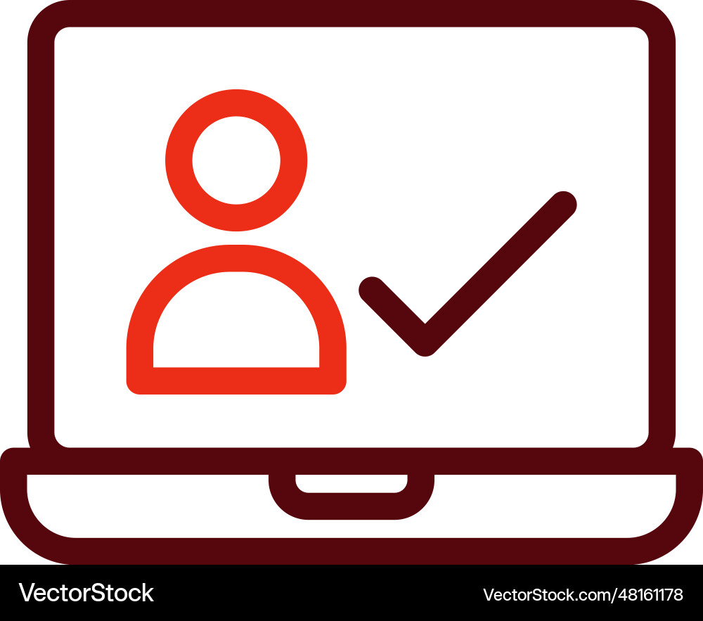Selection thick line two color icons for personal Vector Image