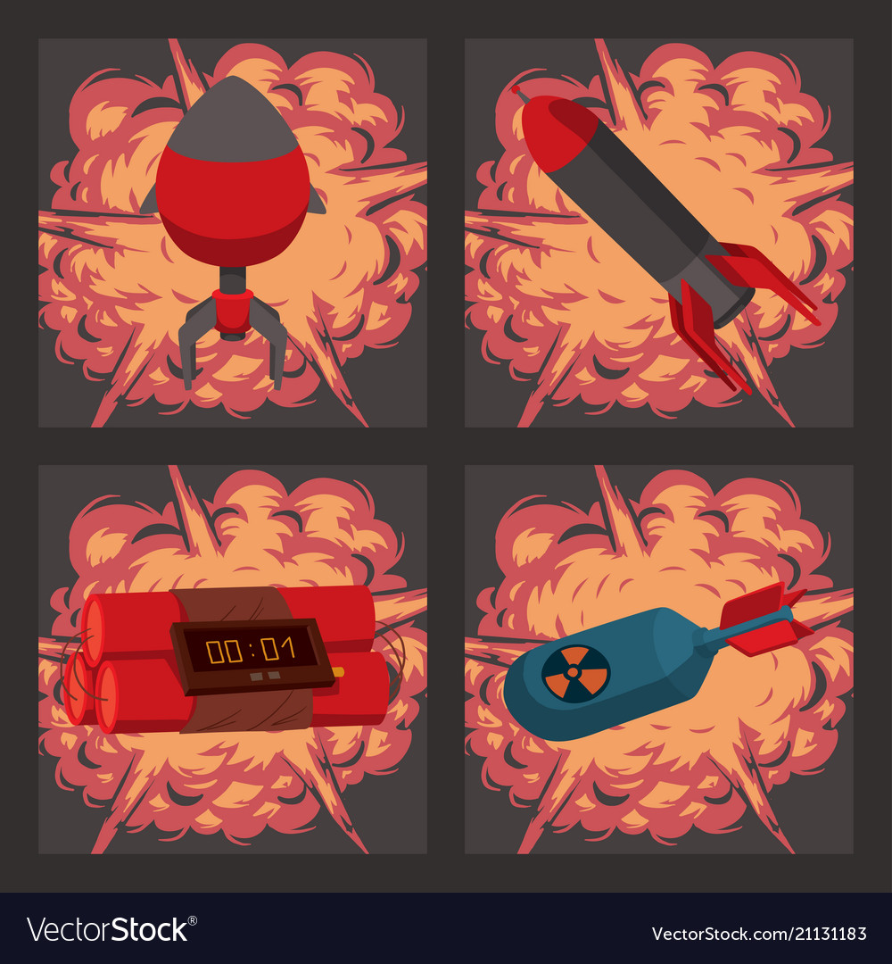 Bomb dynamite fuse grenade Royalty Free Vector Image Bomb dynamite fuse grenade Royalty Free Vector Image