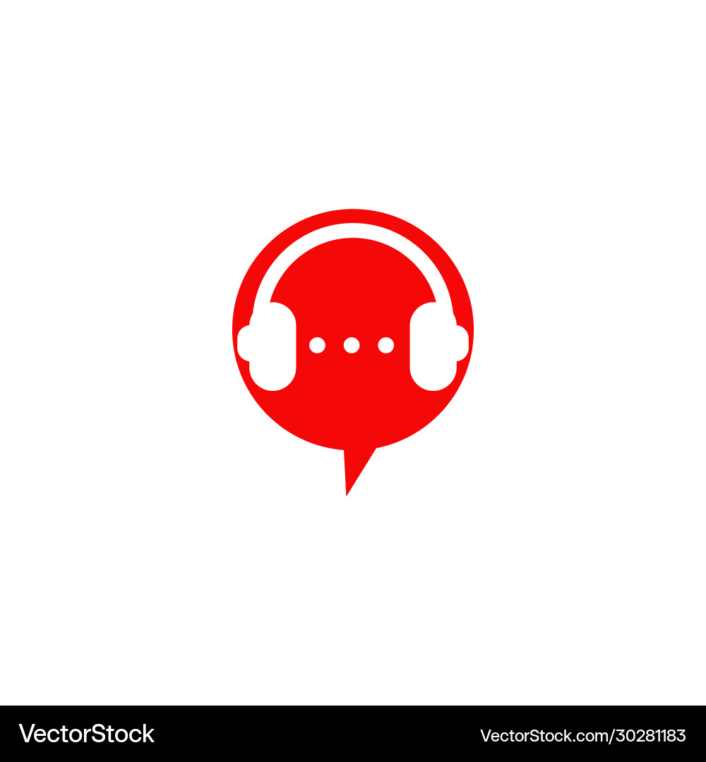 Call center customer care line icon logo design Vector Image