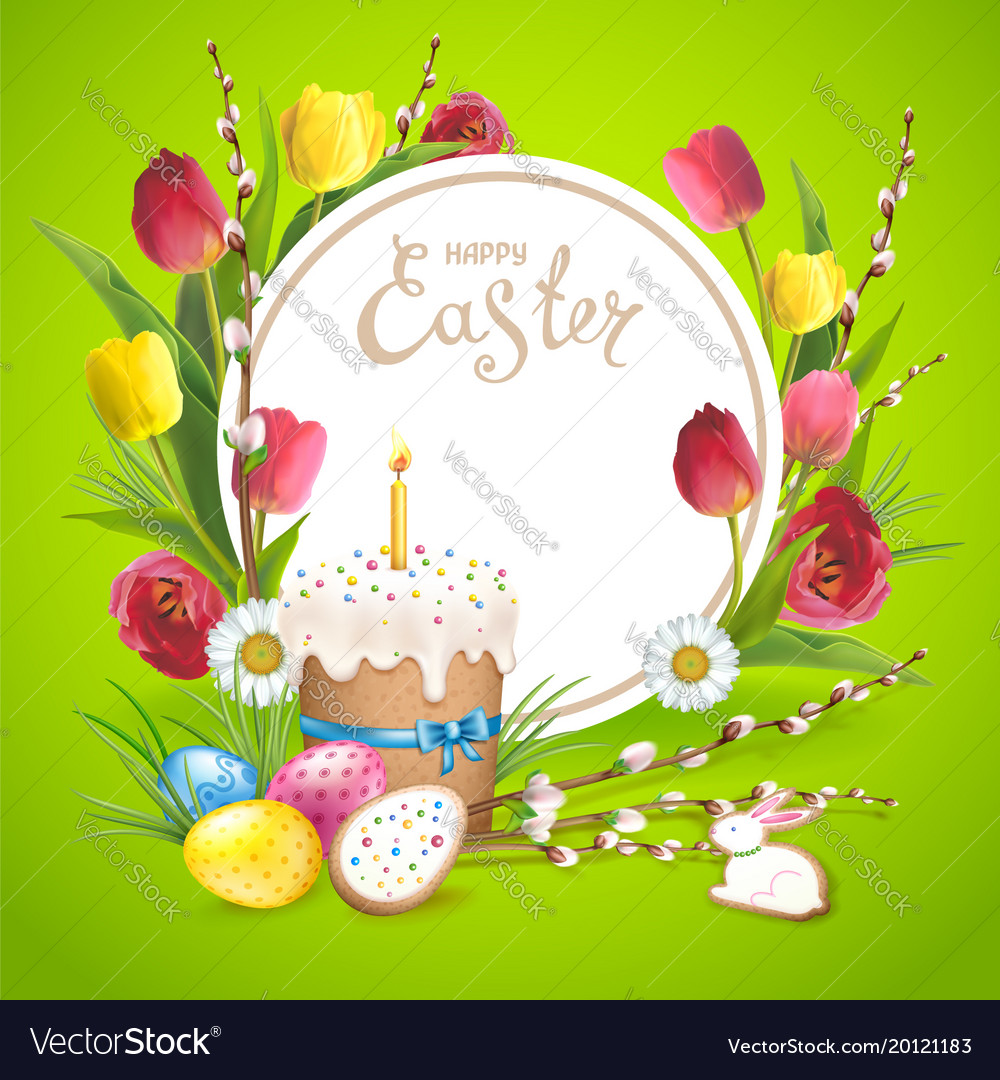 Happy easter collection Royalty Free Vector Image