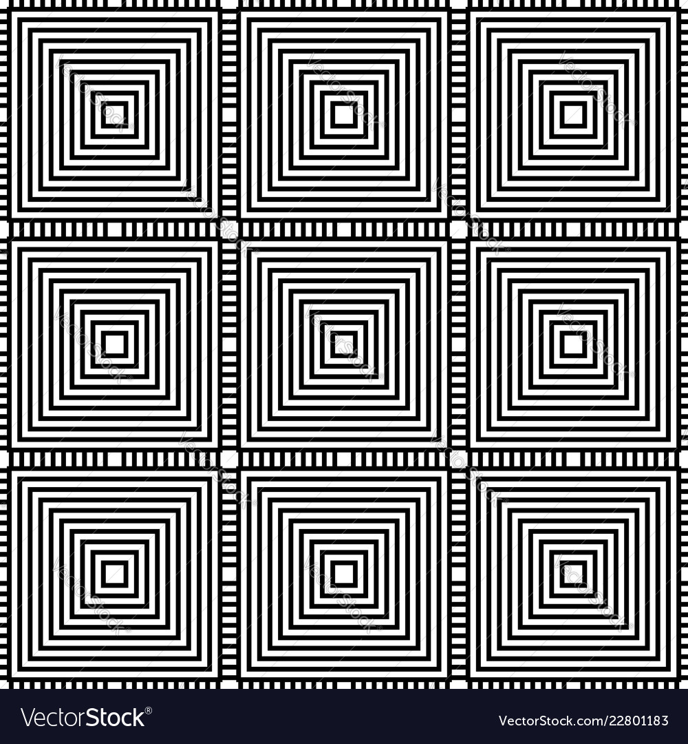 Squares geometric repeatable background pattern Vector Image