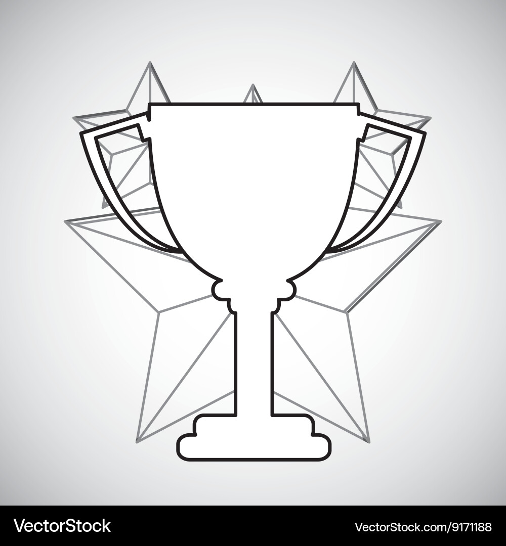 Champion design winner icon colorful Royalty Free Vector