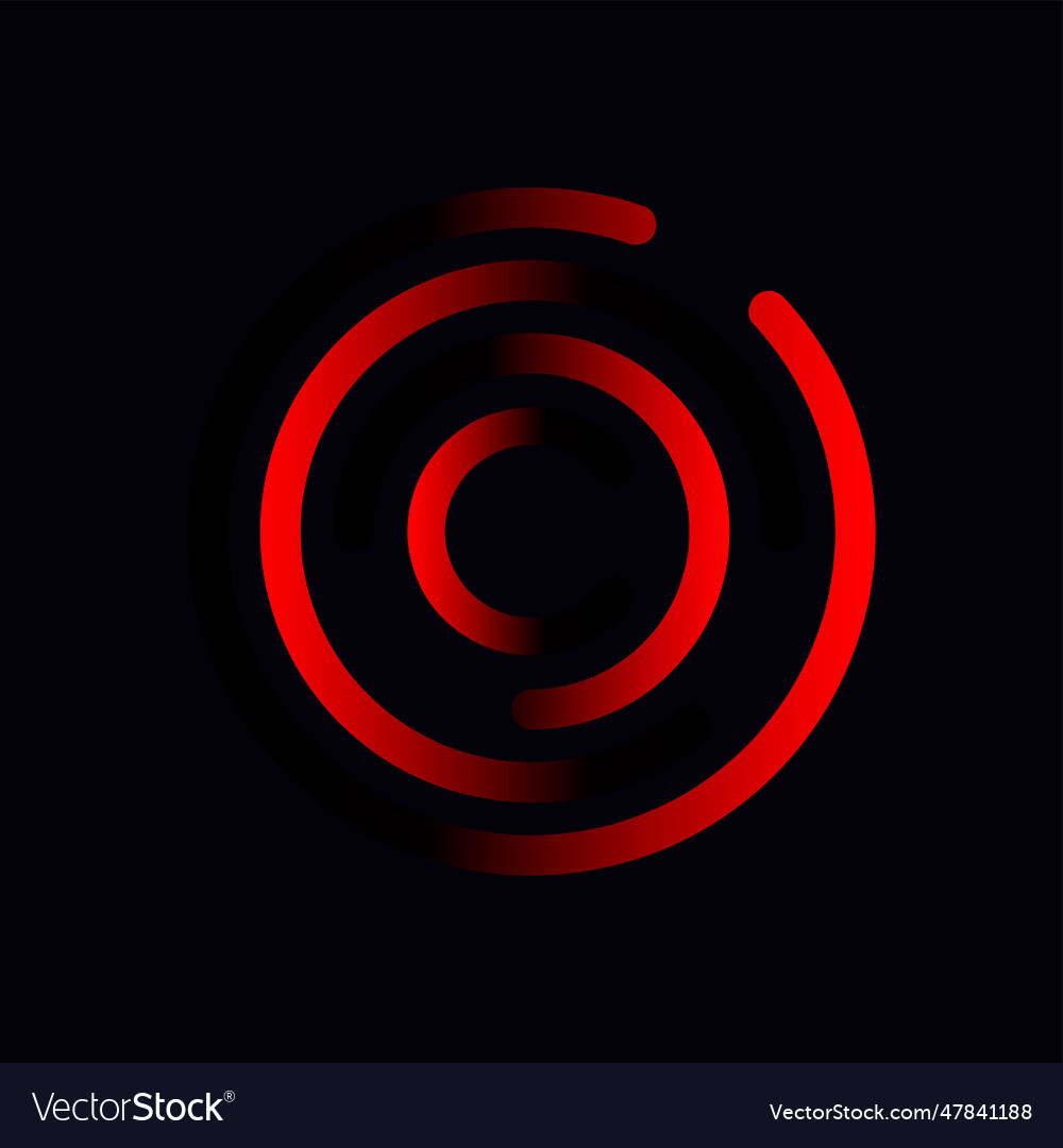 Creative Connection Icon Logo Design Circular Vector Image