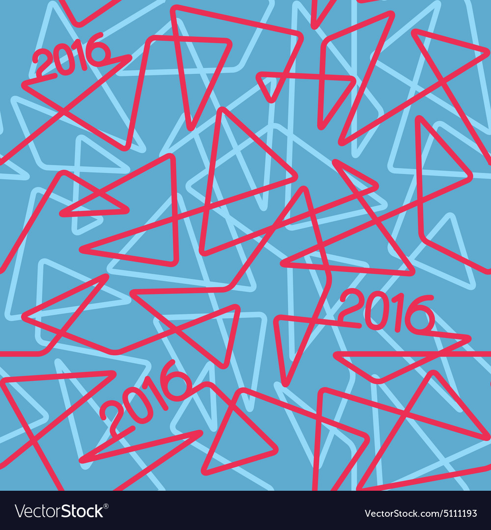 2016 year linear pattern Royalty Free Vector Image
