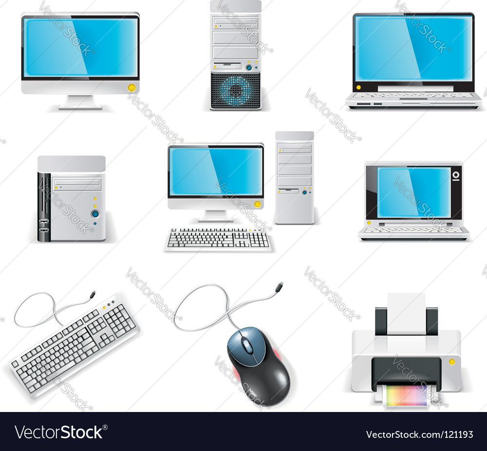 Computer icons Royalty Free Vector Image - VectorStock