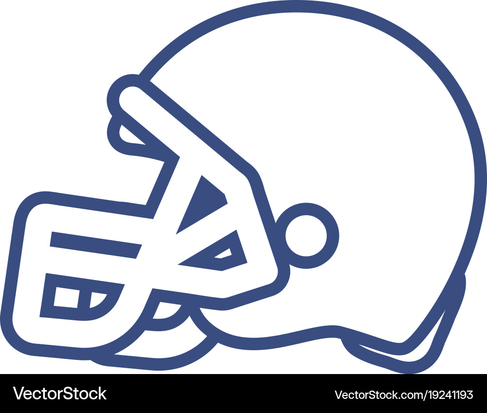 Football helmet design Royalty Free Vector Image