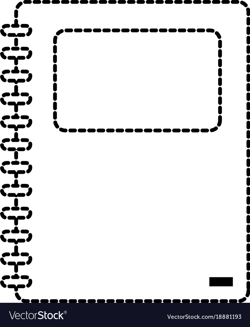 Isolated notebook design Royalty Free Vector Image