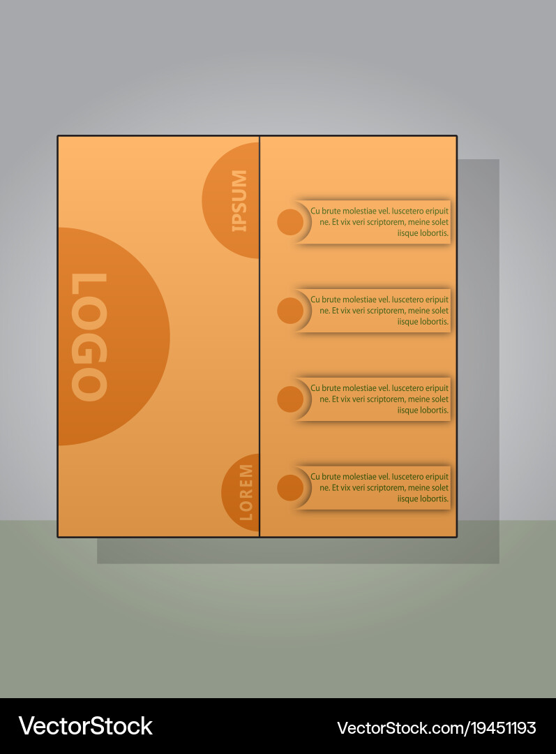 Modern light business card template for company Vector Image