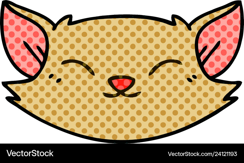 Quirky comic book style cartoon cat Royalty Free Vector