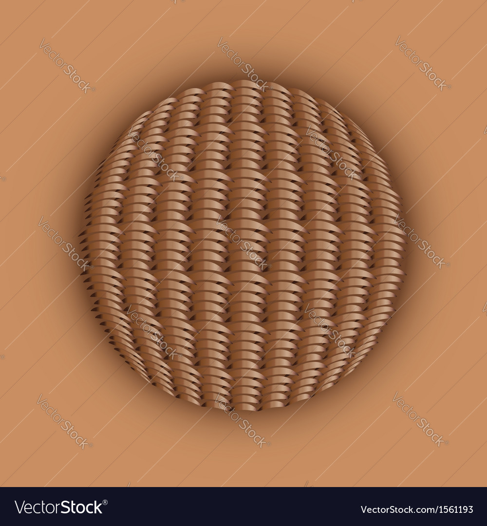 Weaved ball Royalty Free Vector Image - VectorStock