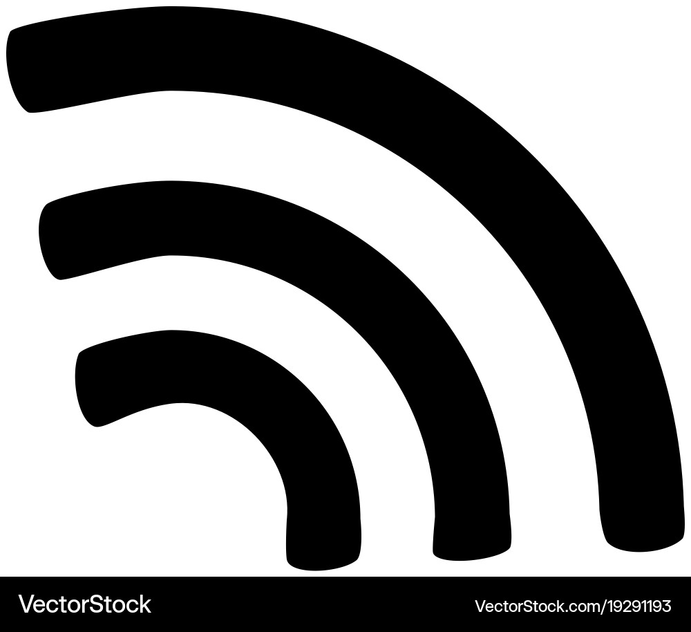 Wifi signal isolated icon Royalty Free Vector Image