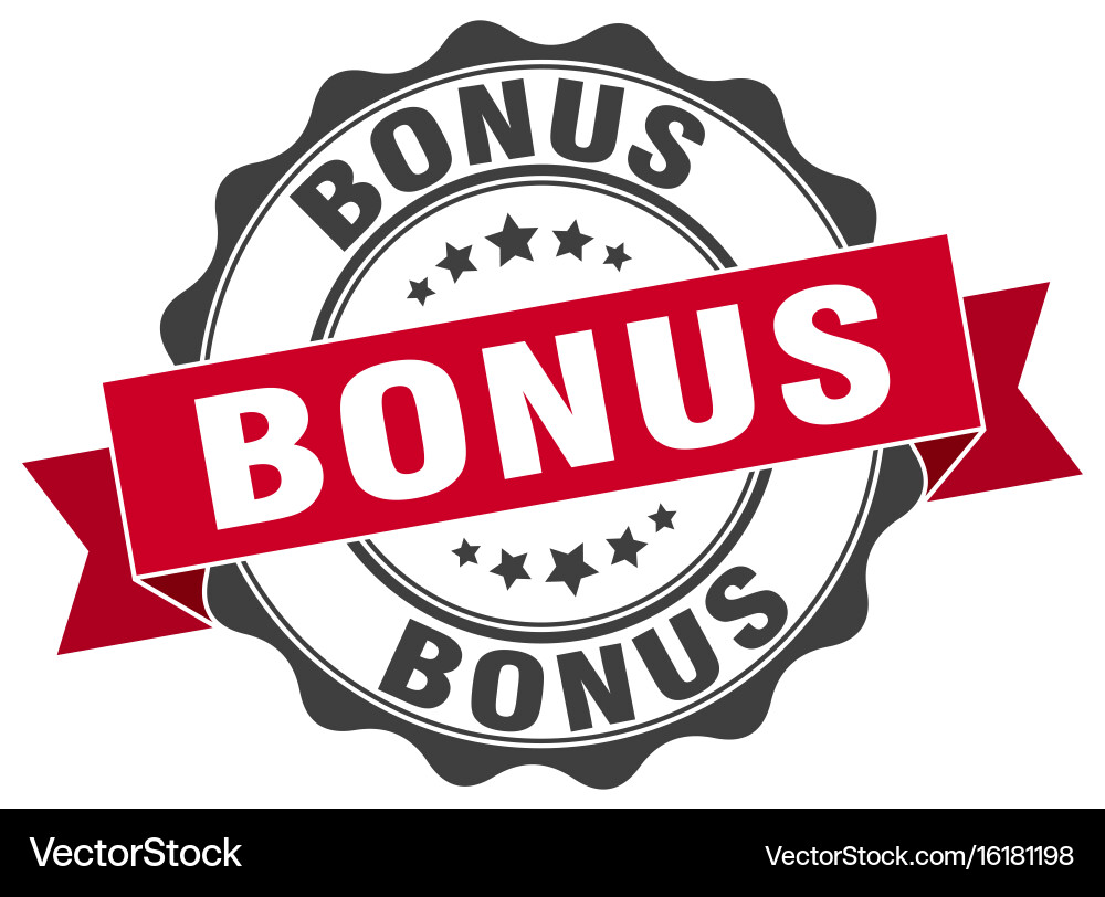 Bonus stamp sign seal Royalty Free Vector Image