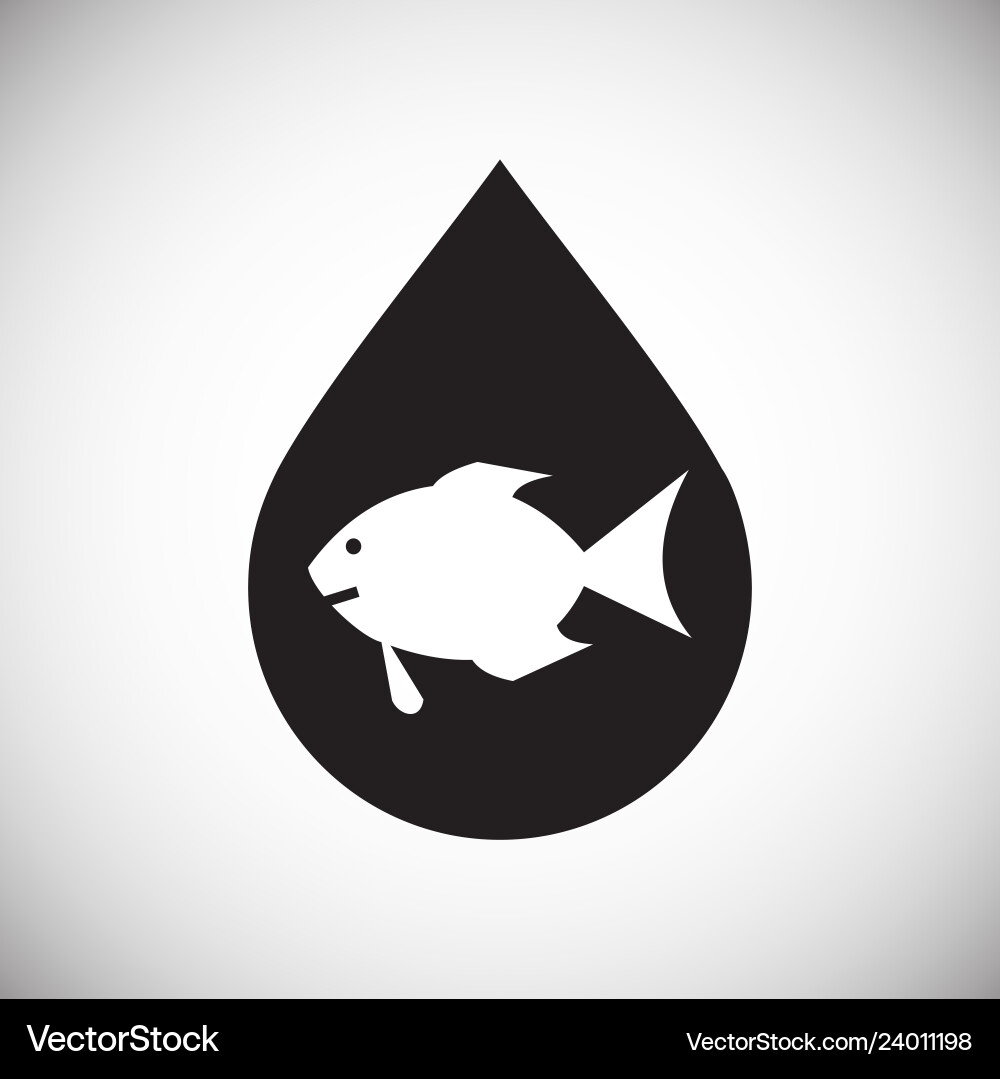 Drop water icon on white background for graphic Vector Image