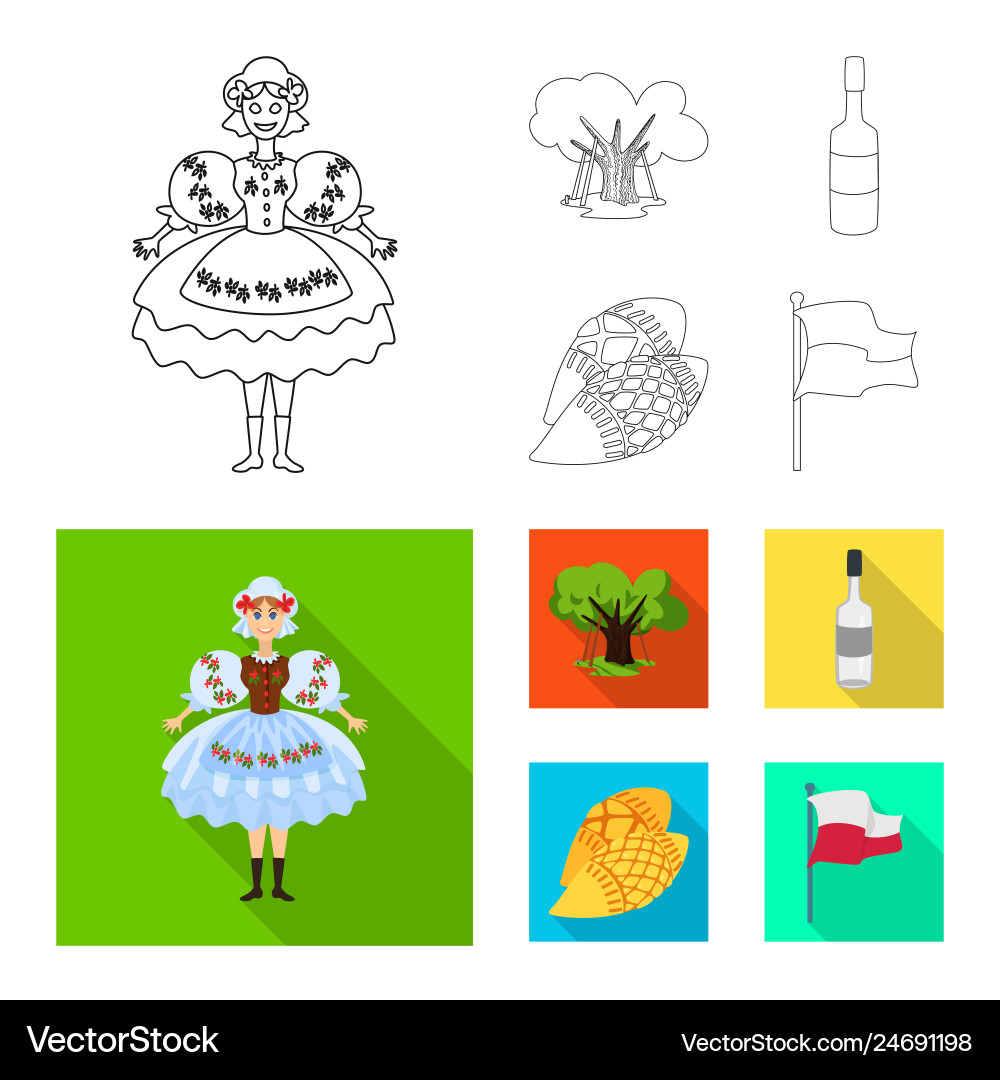 Isolated object traditional and tour symbol Vector Image