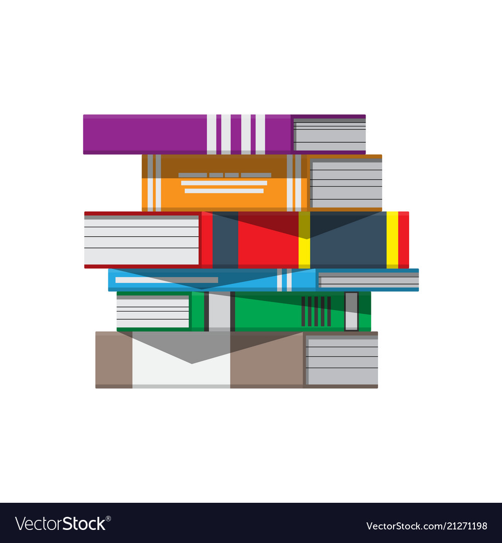 Pile books Royalty Free Vector Image - VectorStock