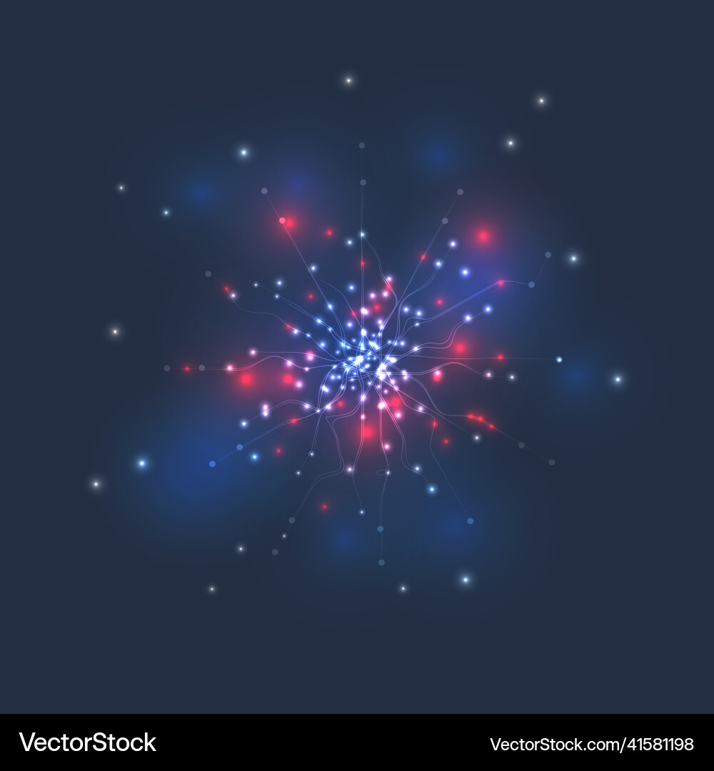 Space background with bright stars science cosmos Vector Image