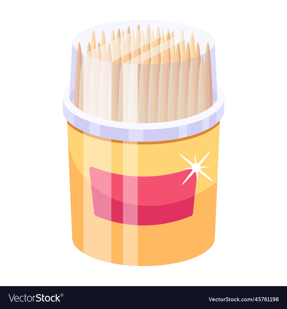 Toothpick Royalty Free Vector Image - VectorStock