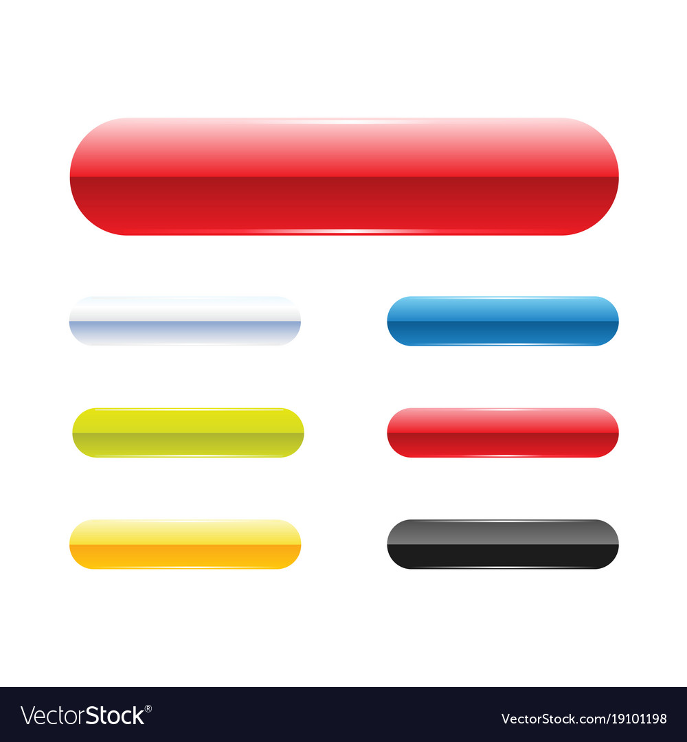 Web menu buttons set for business site Royalty Free Vector