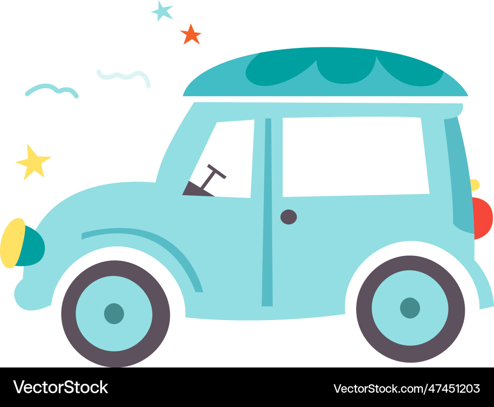 Cartoon car vehicle Royalty Free Vector Image - VectorStock