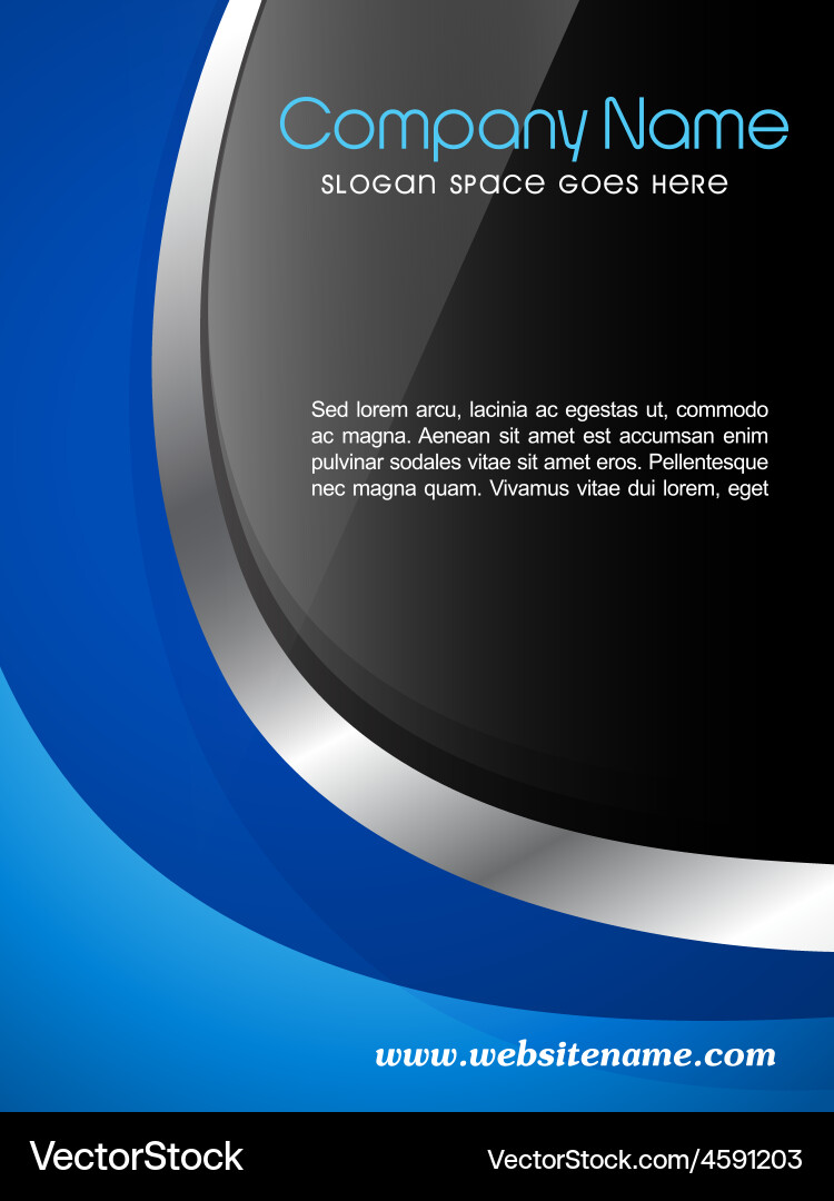 Company magazine cover design Royalty Free Vector Image