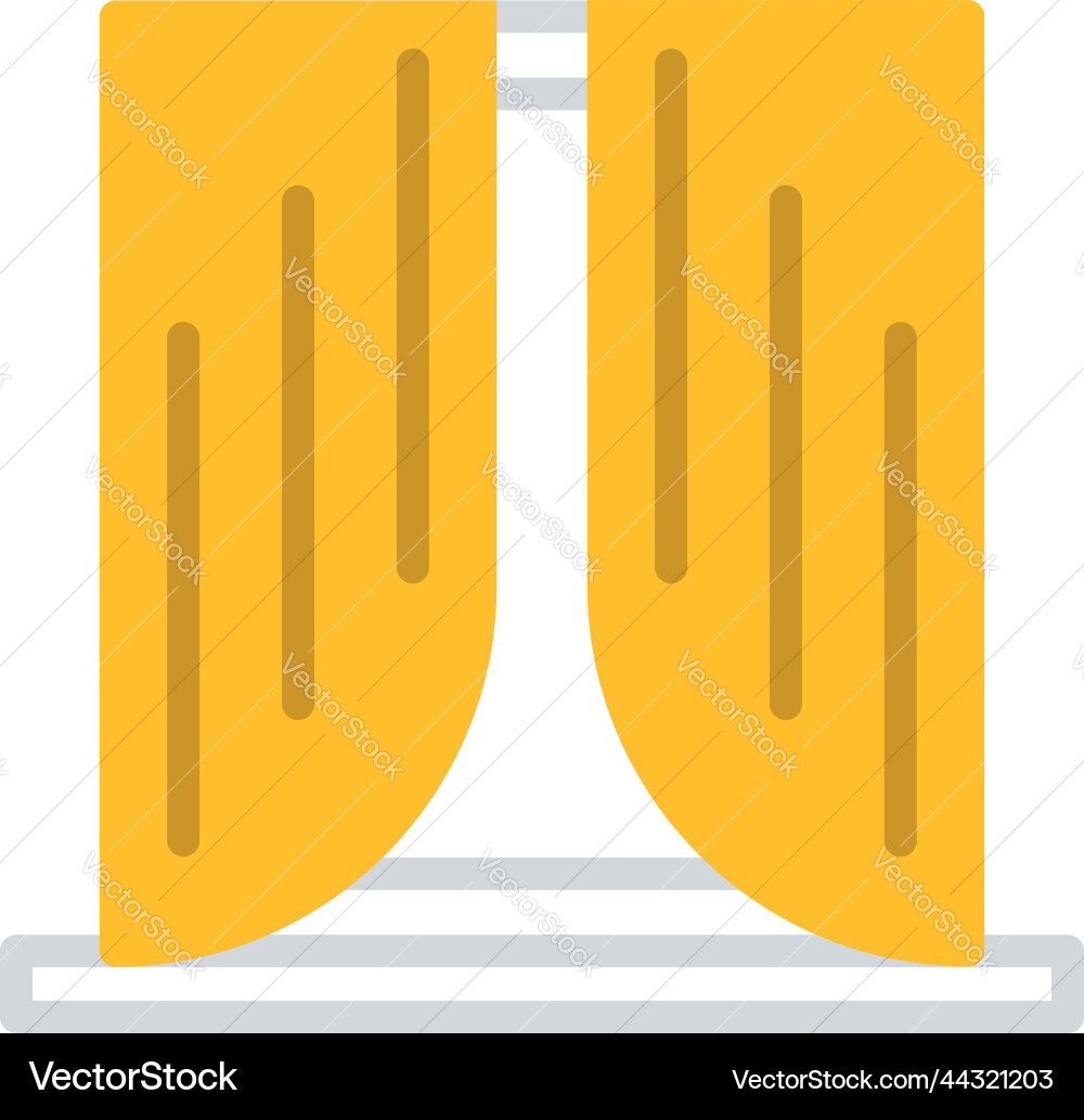 Elegant curtains on a white background Royalty Free Vector
