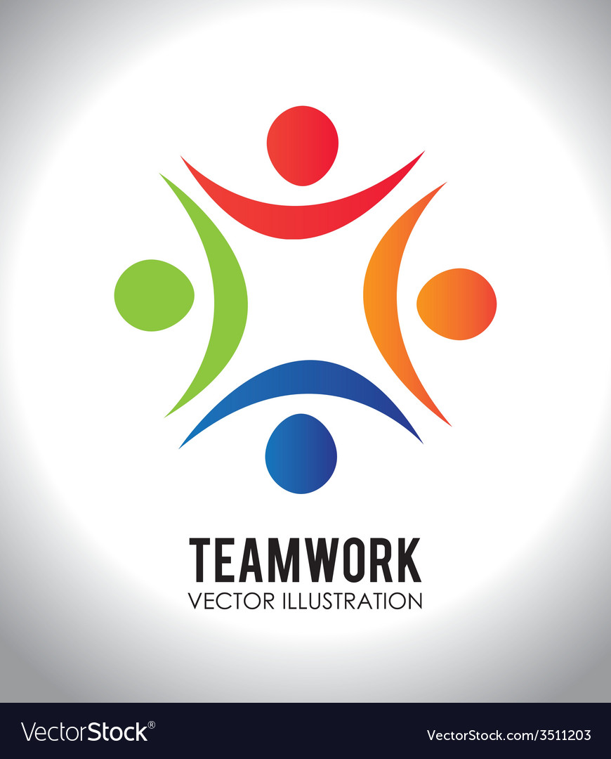 Teamwork design Royalty Free Vector Image - VectorStock
