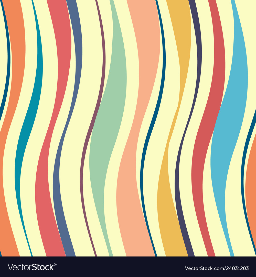 Wavy seamless pattern Royalty Free Vector Image