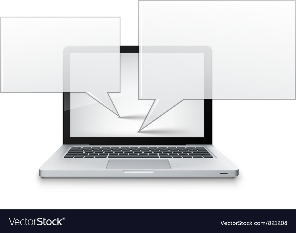 Chat concept Royalty Free Vector Image - VectorStock