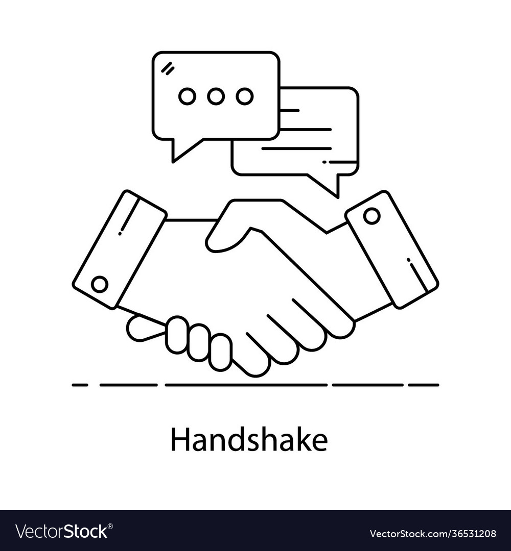 Handshake Royalty Free Vector Image - VectorStock