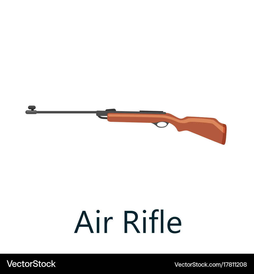 Hunting repeating air rifle weapon isolated on Vector Image