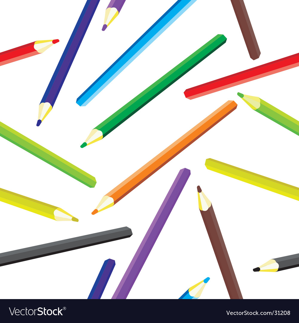 Pencils background Royalty Free Vector Image - VectorStock