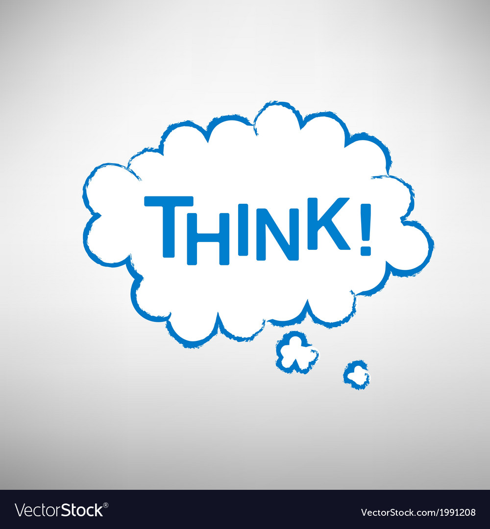 Think bubbles Royalty Free Vector Image - VectorStock
