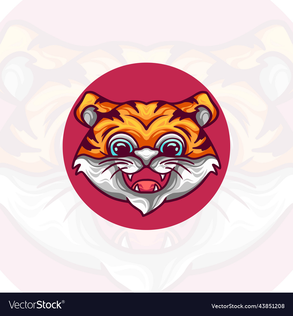 Tiger head Royalty Free Vector Image - VectorStock