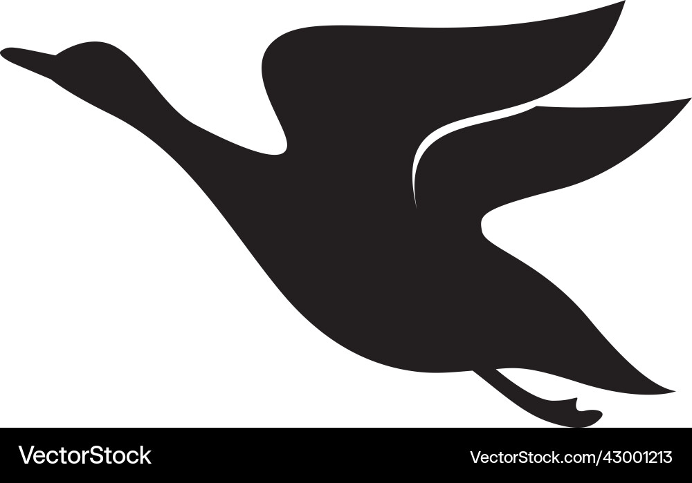Duck hunting template Royalty Free Vector Image