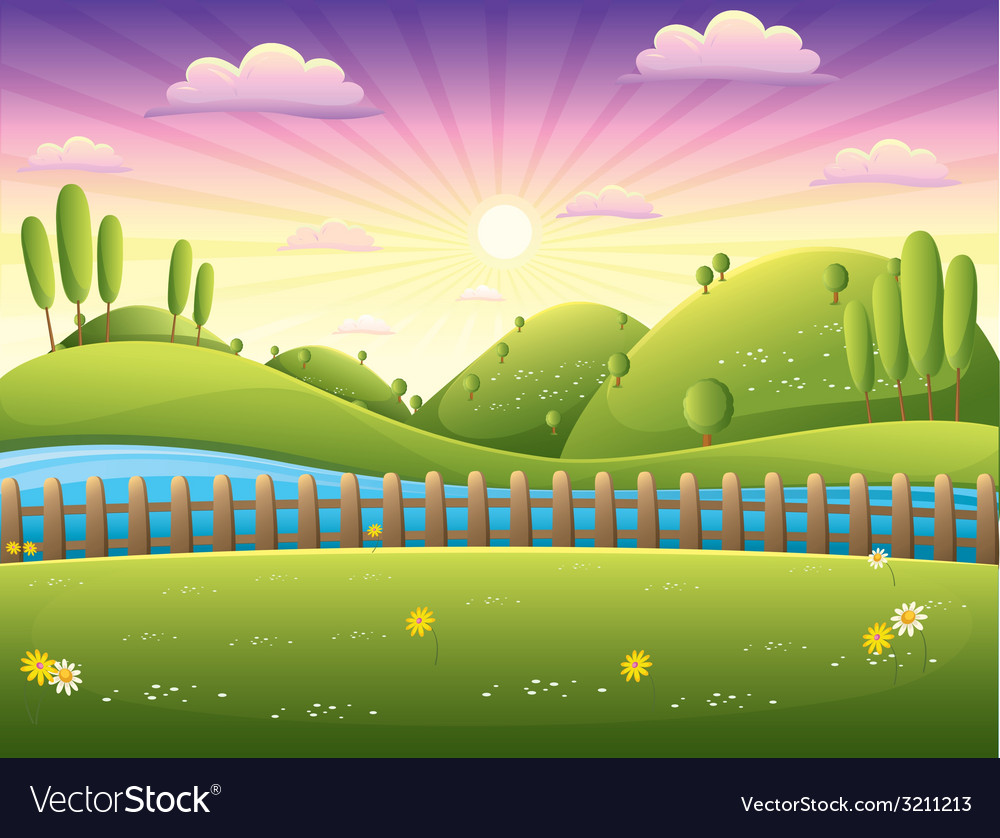 Landscape Royalty Free Vector Image - VectorStock
